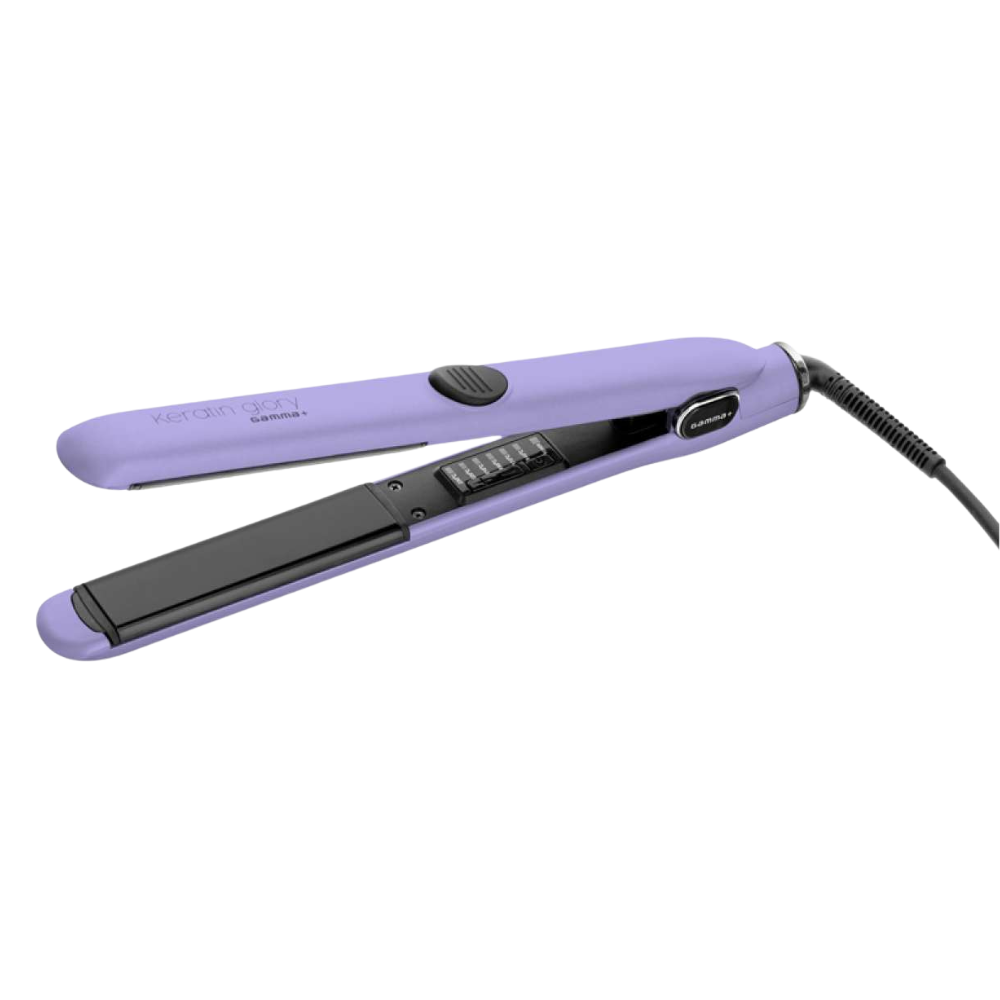 Plancha Profesional Gamma+ Keratin Glory color lila mate - Kissbel.com